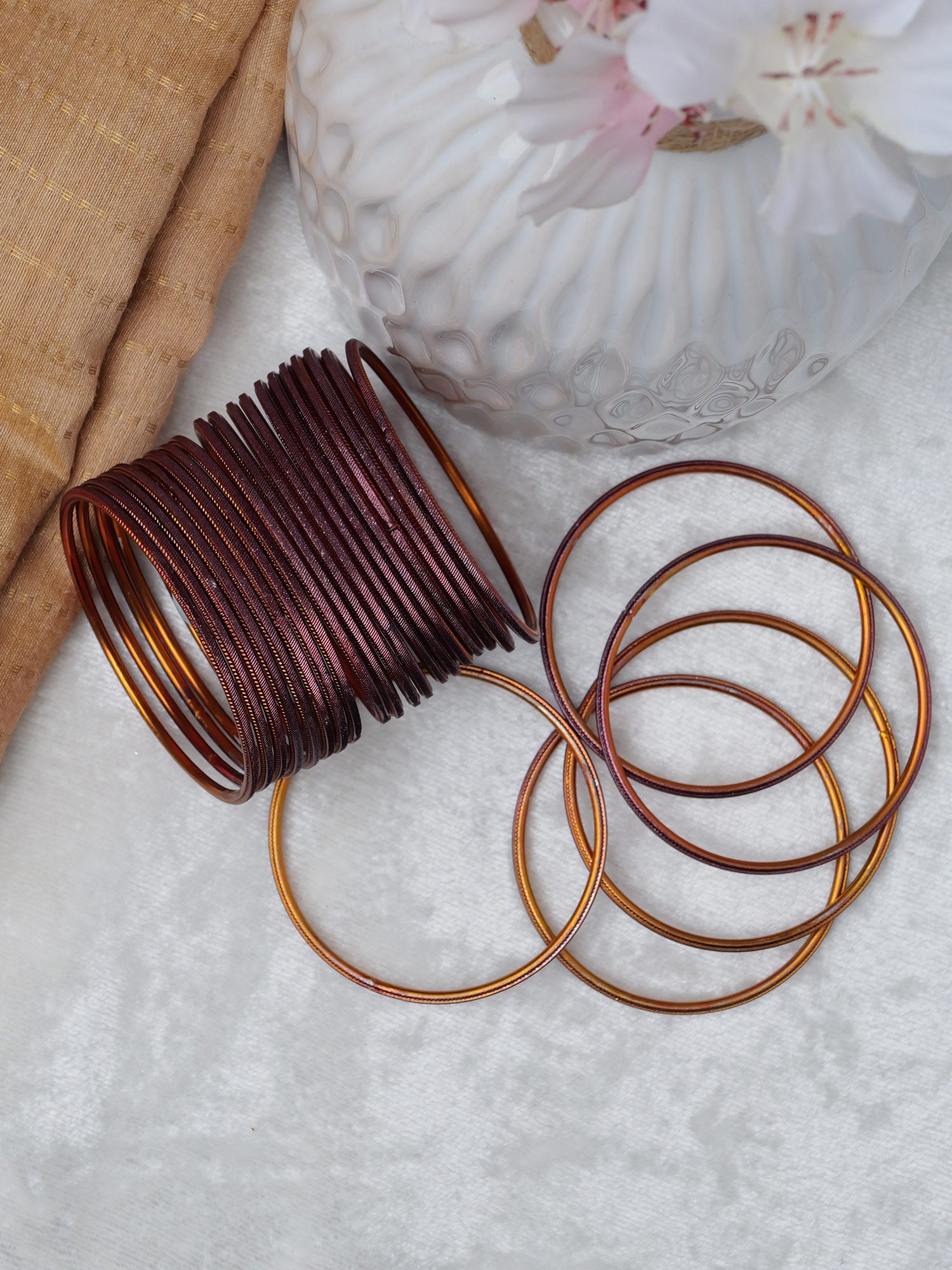 Brown Shimmer Bangles