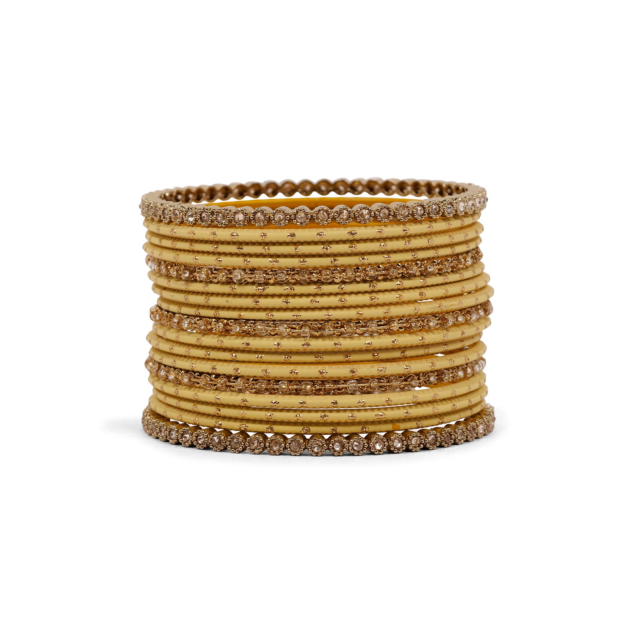 Timeless Antique and Yellow Bangle Set