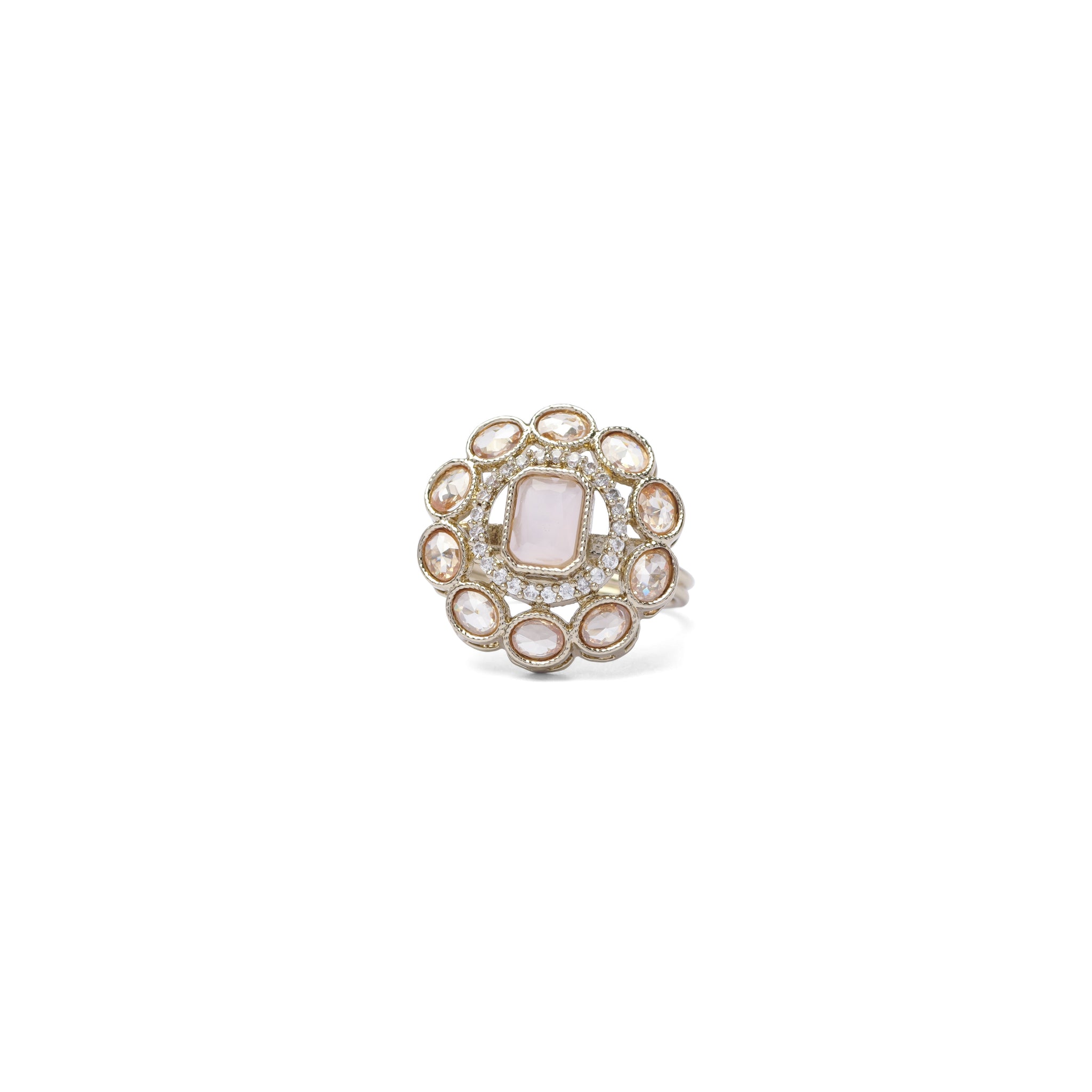 Nyla Ring in Light Pink and Antique Gold