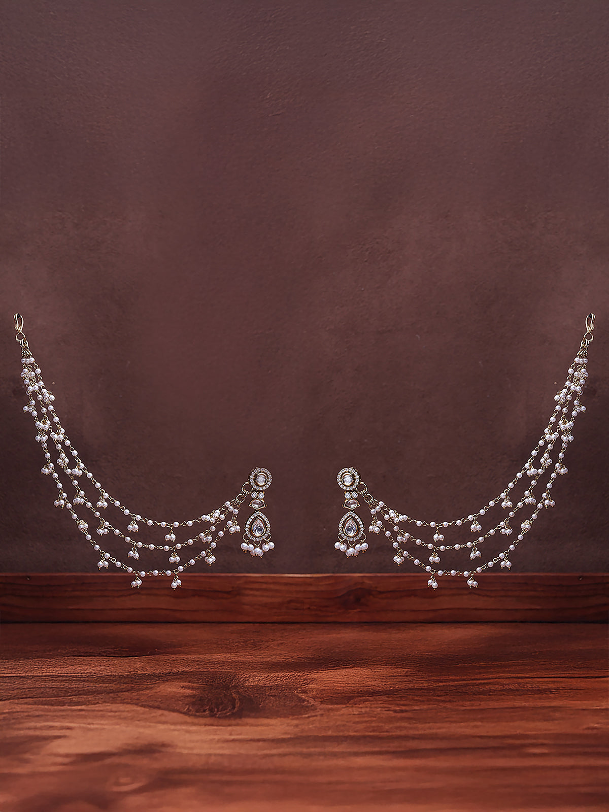 Ear Chains | Sahara Chains | Bridal Ear Chains | Indian Ear Chains