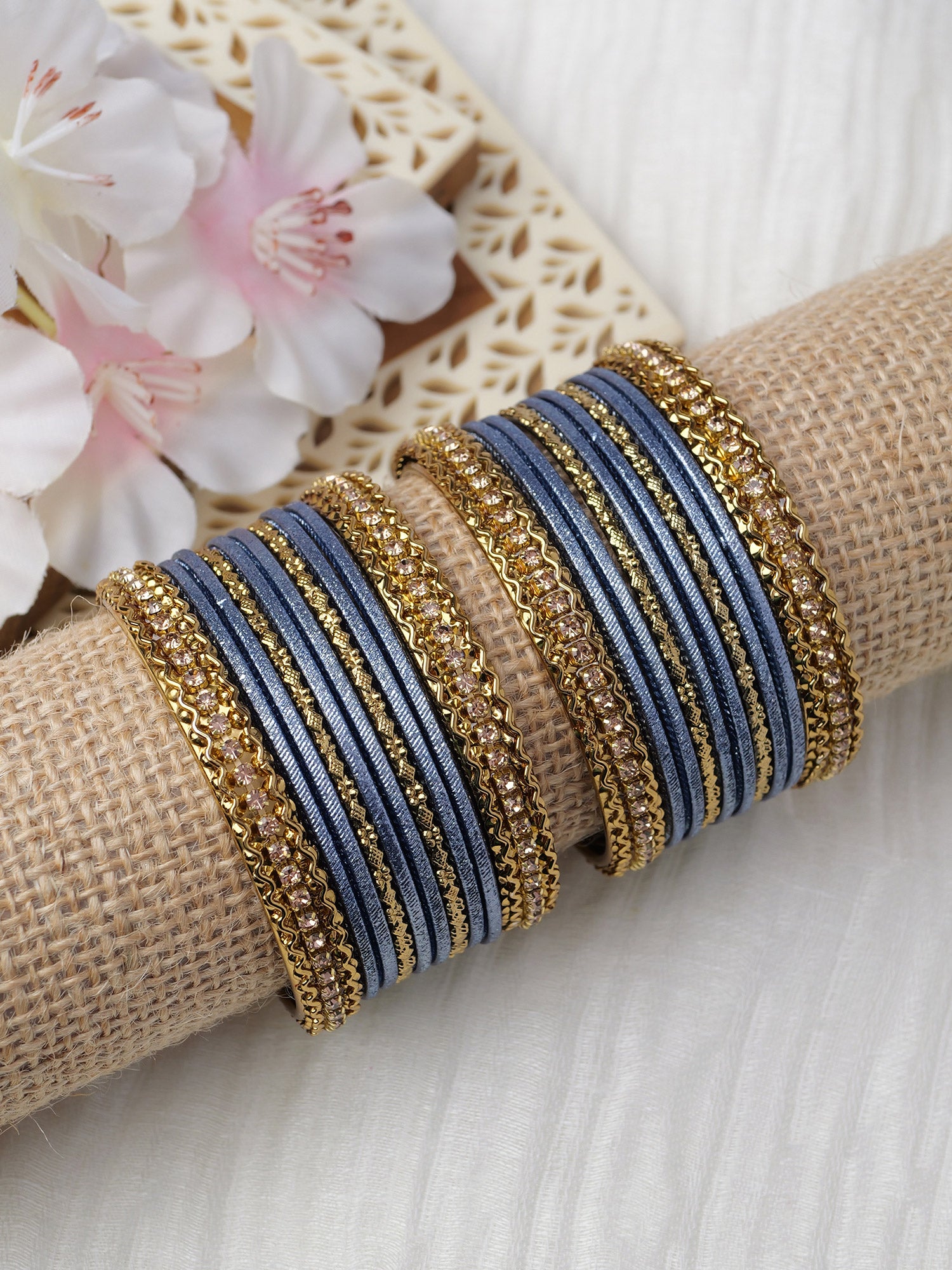 Children's Two-Hand Bangle Set in Blue