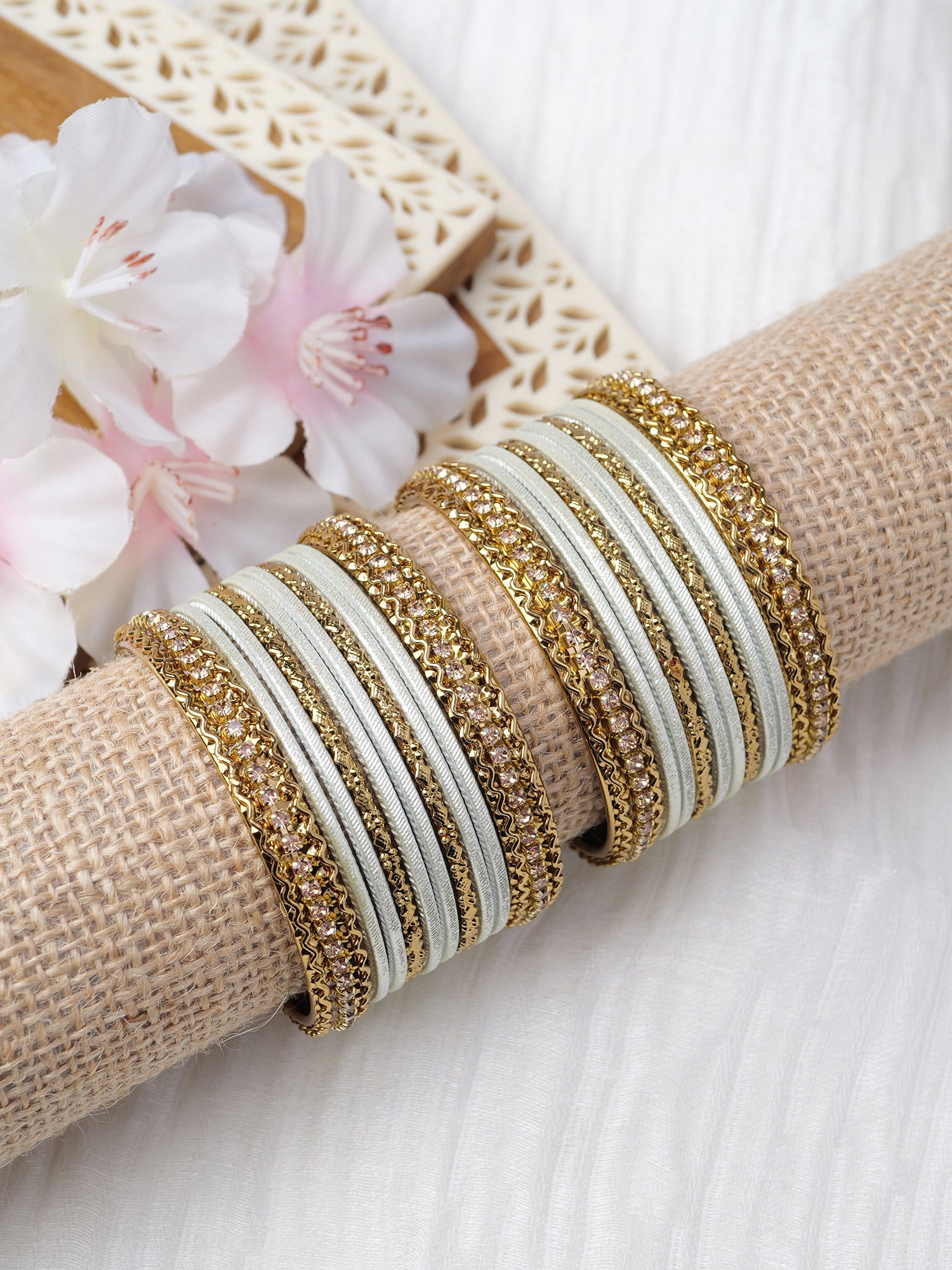 Children's Two-Hand Bangle Set in Cream