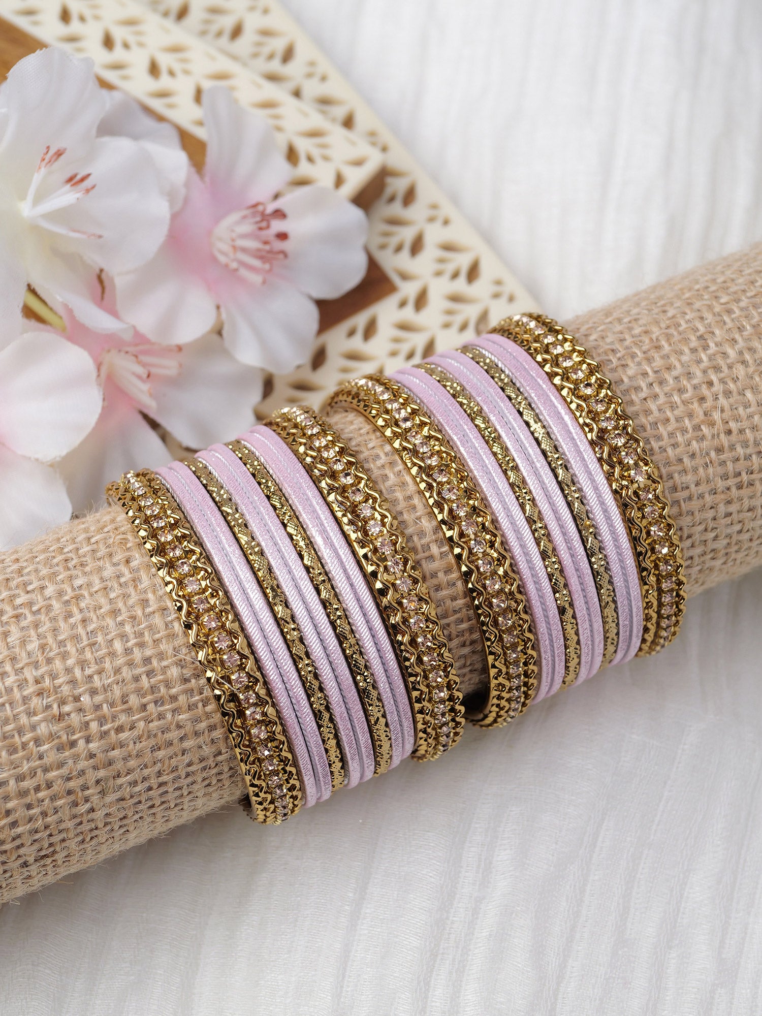 Children's Two-Hand Bangle Set in Pink