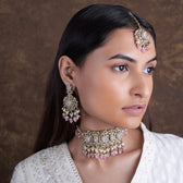 Neelmani Necklace Set in Light Pink