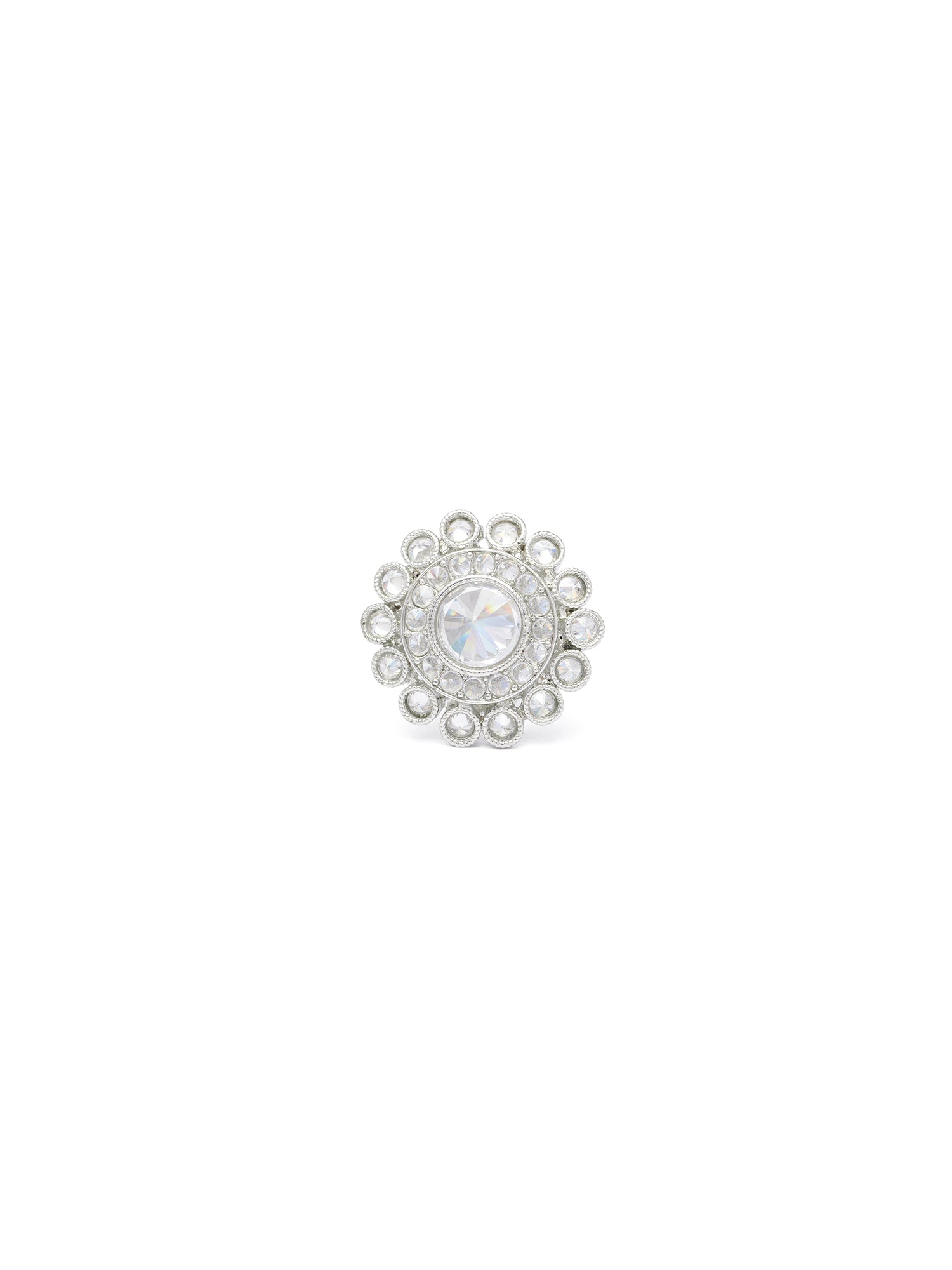 Rhea Ring in White and Rhodium