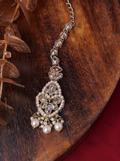 Maang Tikka, Kundan Tikka, Forehead Jewellery, Indian Headpiece