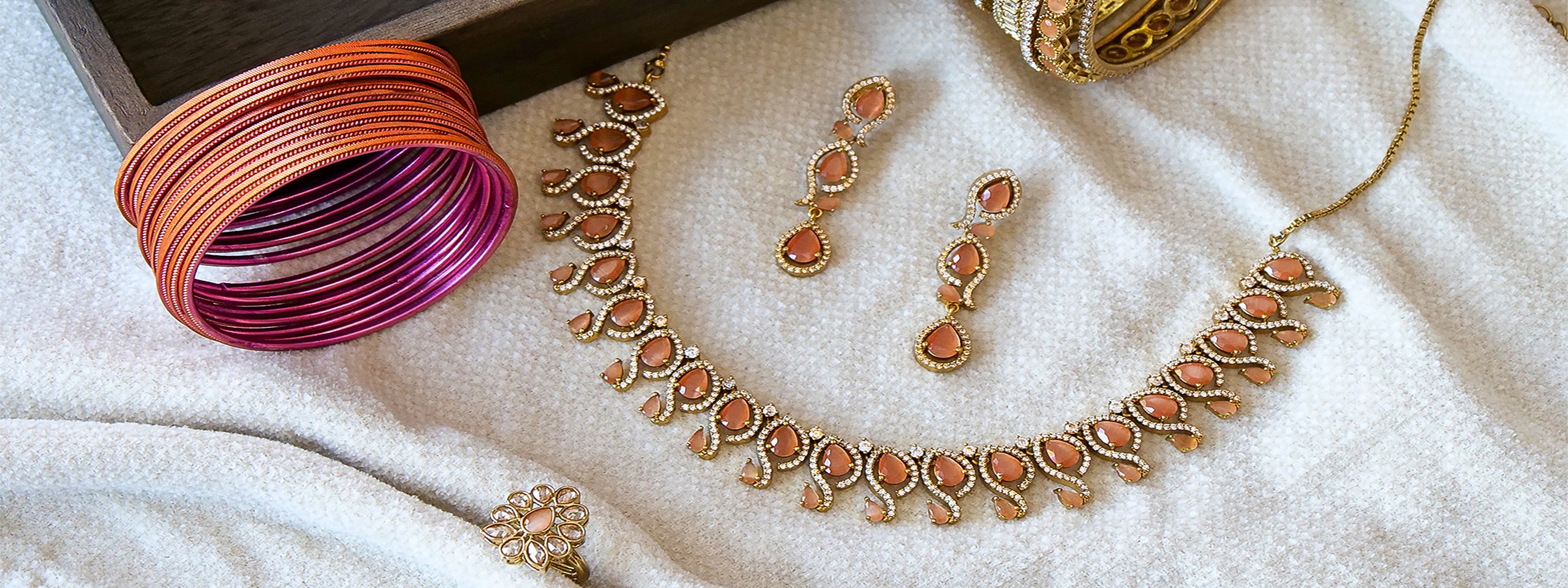 Bees Jewellery Official Website | Bangles | Necklace Sets | Earrings