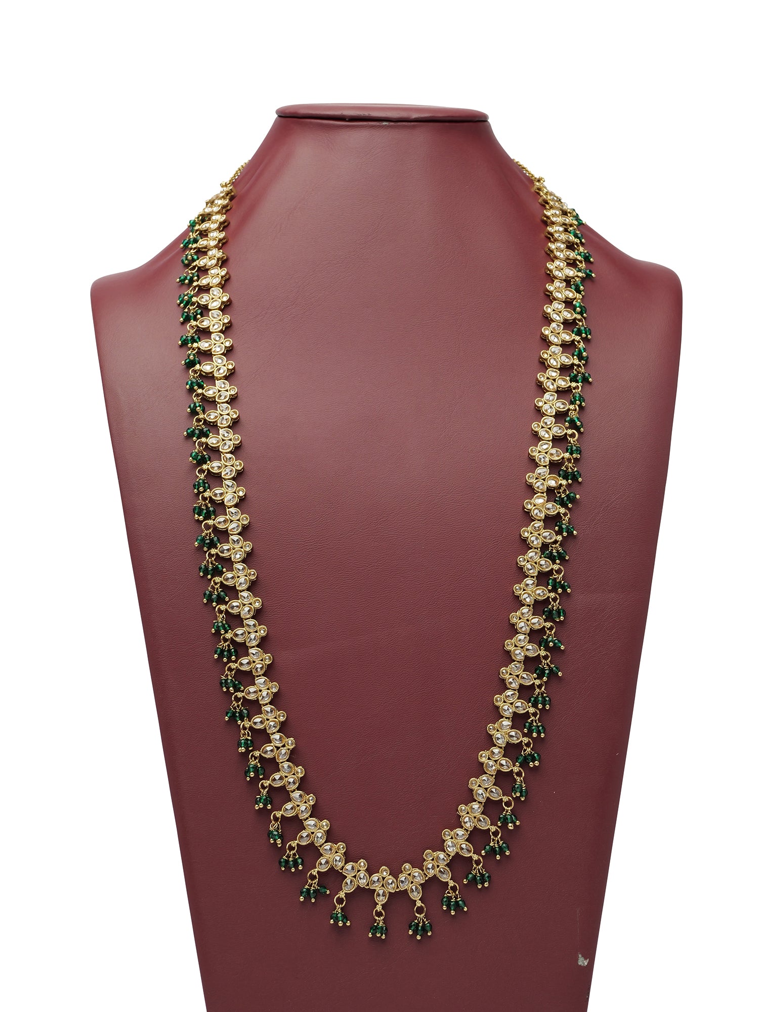 Zoya Rani Haar in Green and Antique Gold